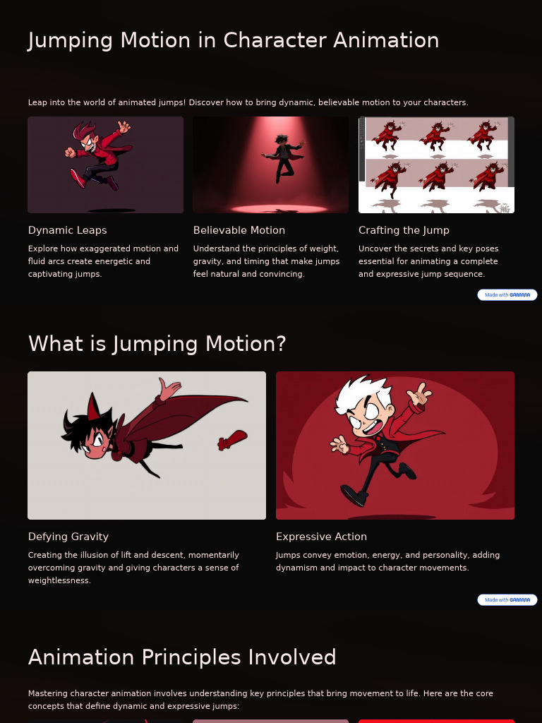 Mastering Jumping Motion in Animation | PDF | Force | Animation