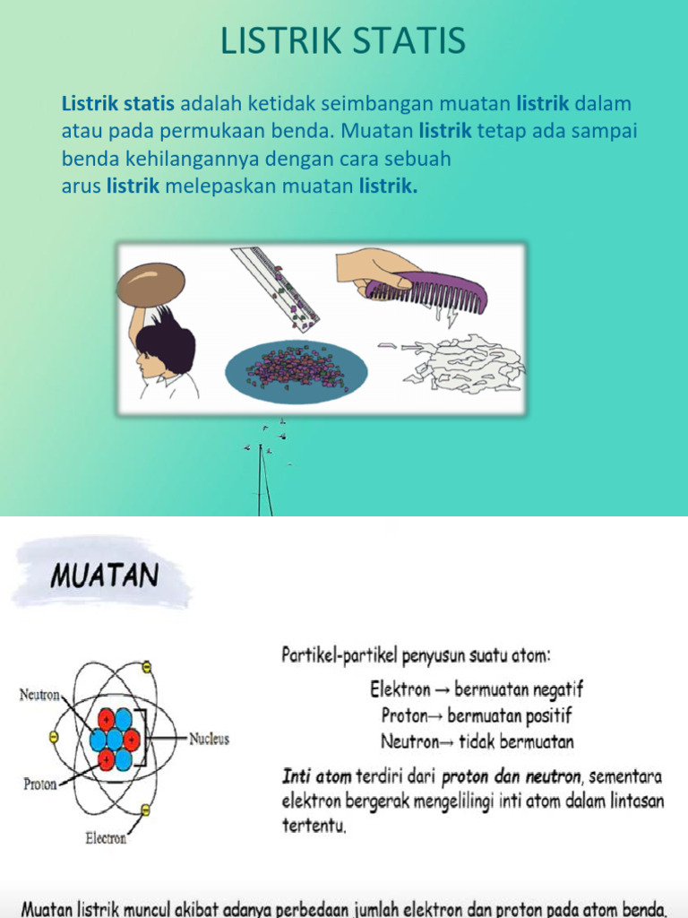 Pemahaman Listrik Statis dan Muatan | PDF