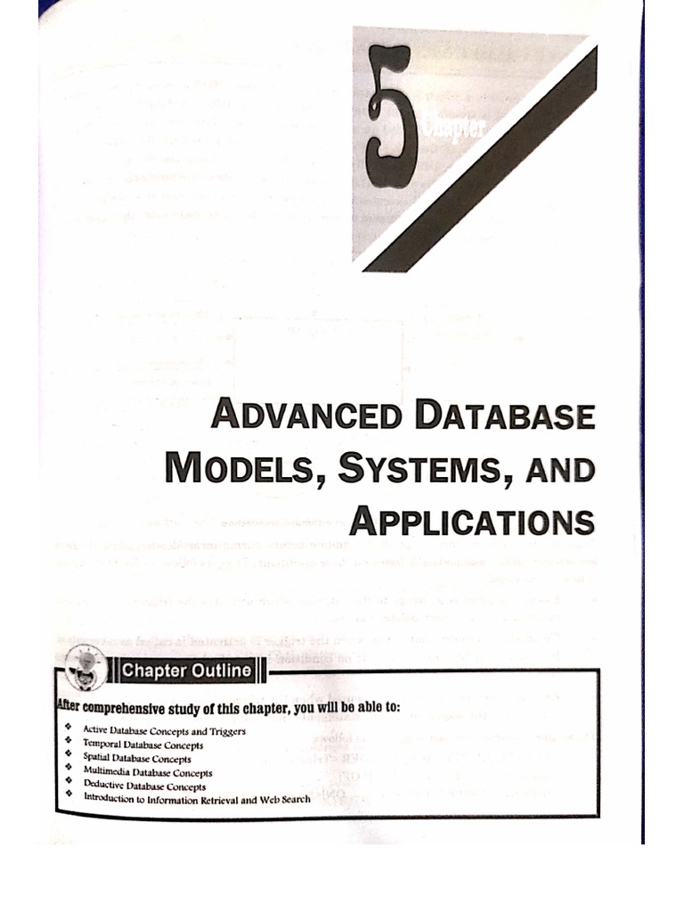 5 Advanced Database Models, Systems, and Applications | PDF