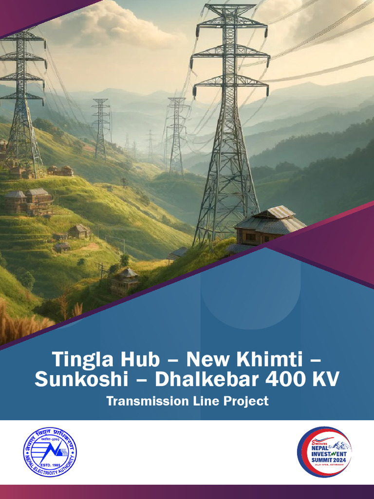 Tingla Hub - New Khimti - Sunkoshi - Dhalkebar 400 KV TL | PDF ...