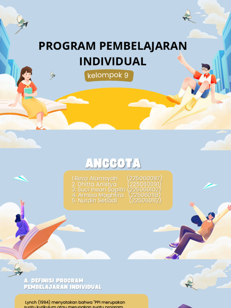 Program Pembelajaran Individual Anak | PDF