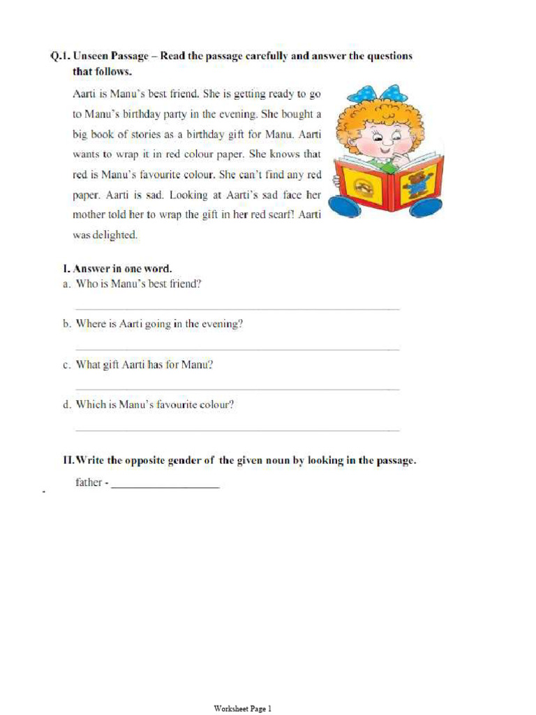 G2 Engli ReadingComprehension | PDF