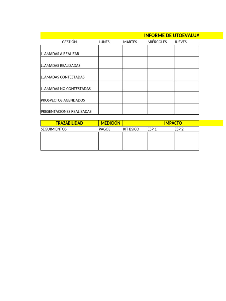 Tabla Informe Gno Excel | PDF