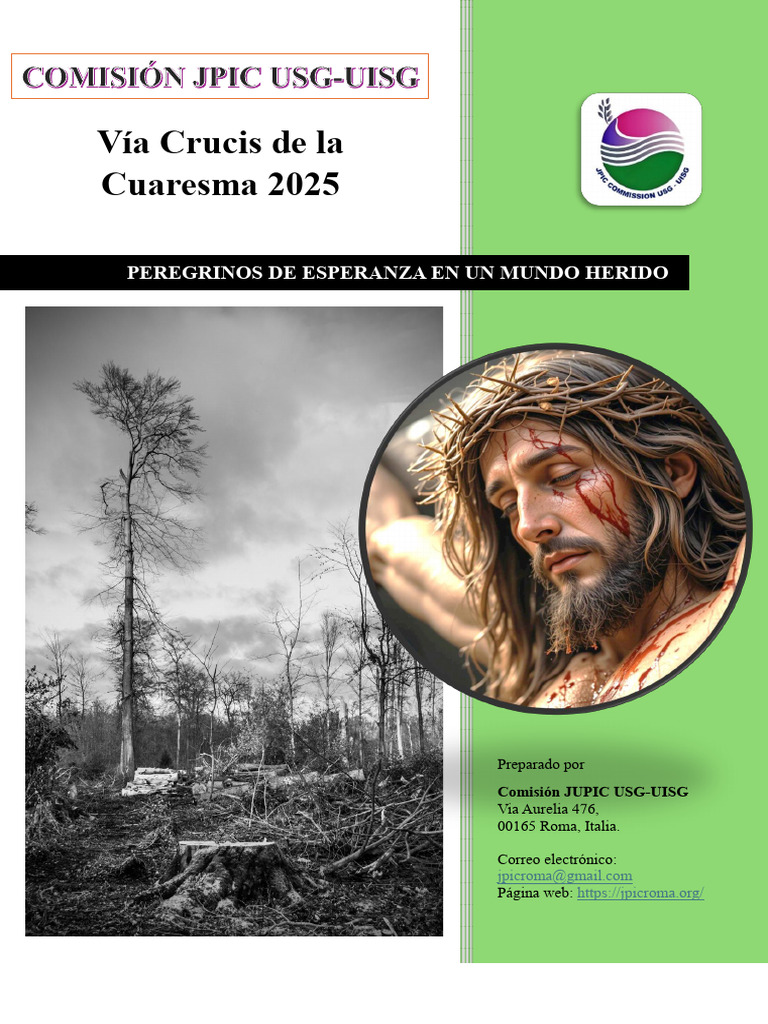 Es Vía Crucis Jpic 2025 | PDF | Estaciones de la Cruz | Cristo (título)
