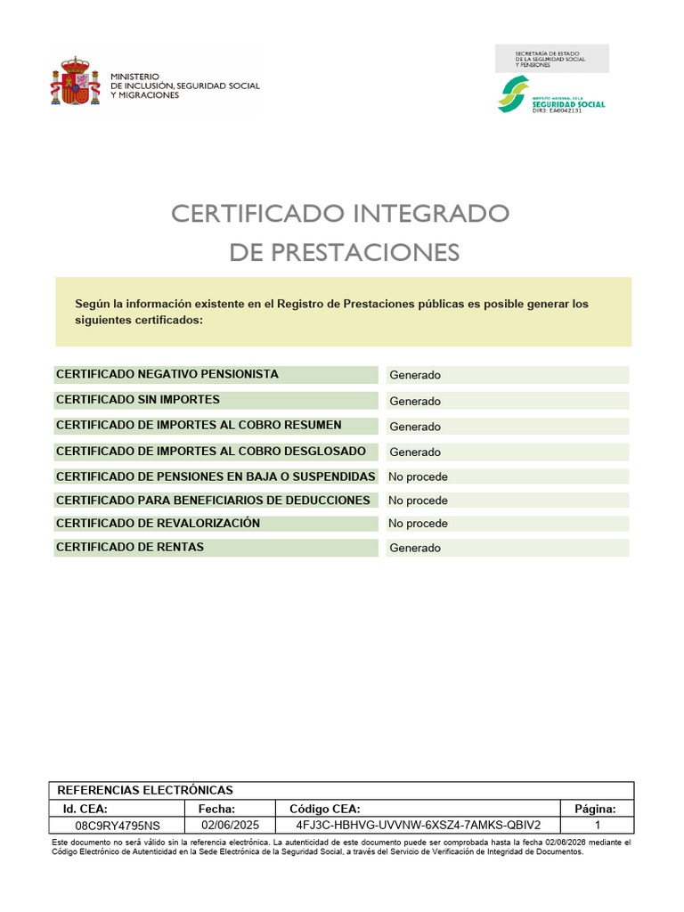 Cepe Cert 2000 | PDF | Pensión | Impuestos