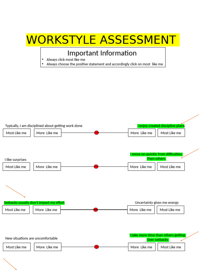 Workstyle Assessment Guidelines | PDF | Social Psychology | Cognitive ...