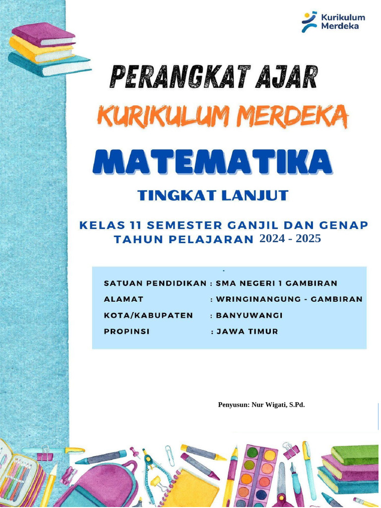 MODUL MTK LANJUTAN KELAS XI Print Tanpa TTD Tempel (AutoRecovered) | PDF