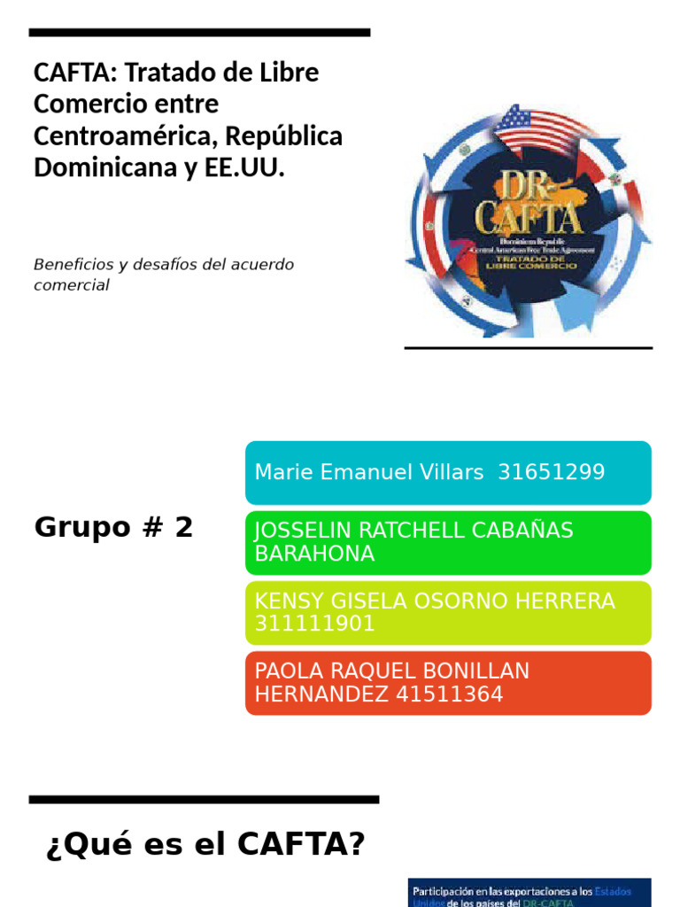 Cafta Actualizada | PDF | Centroamérica | El comercio internacional