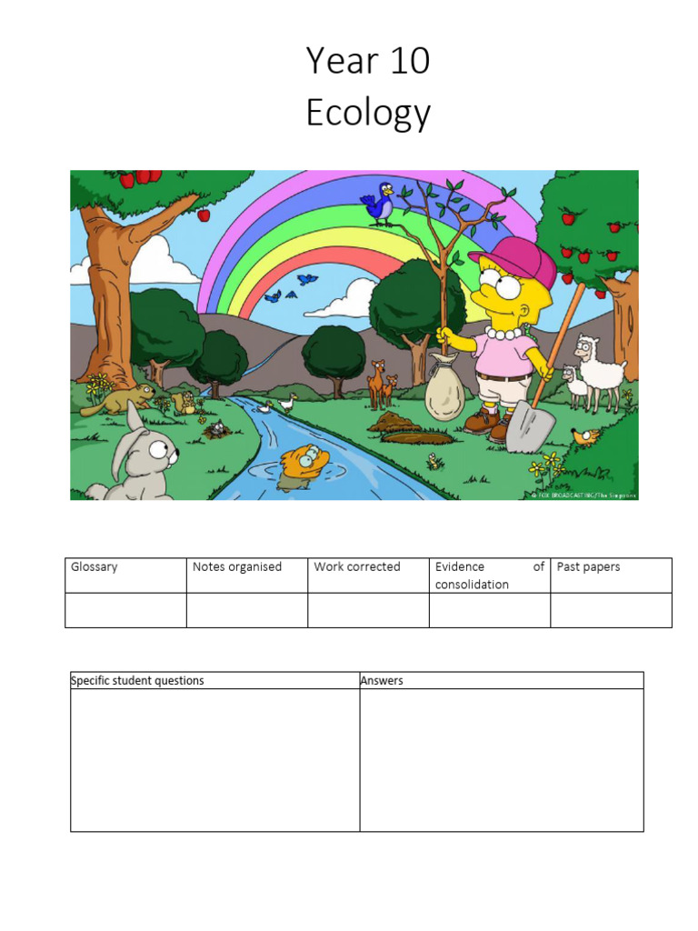 Year 10 Ecology: Ecosystems & Biodiversity | PDF | Ecosystem | Food Web