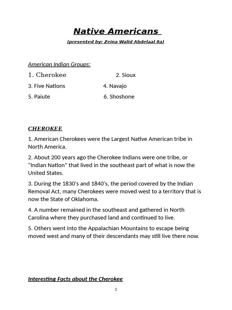 Native Americans | PDF