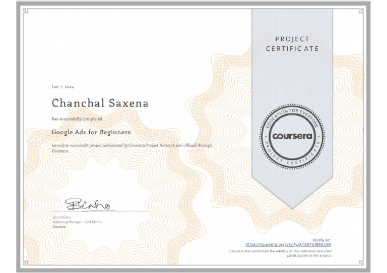 Google Ad Certificate | PDF