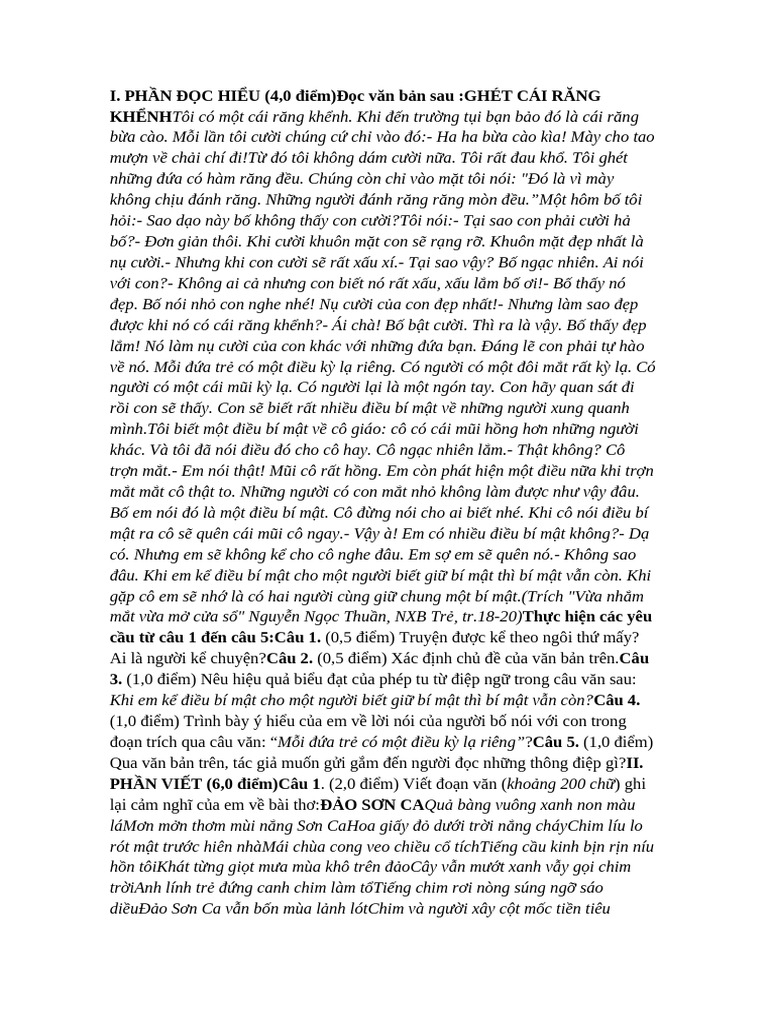 Baif Taapj Cho Nhi | PDF