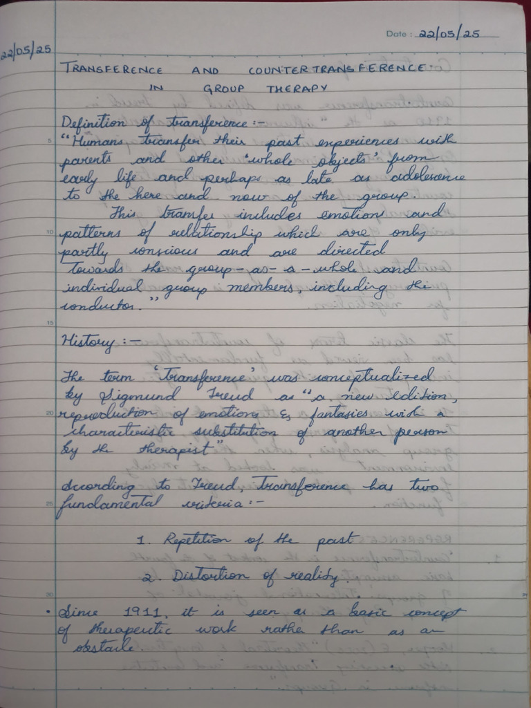 Transference and Countertransference | PDF