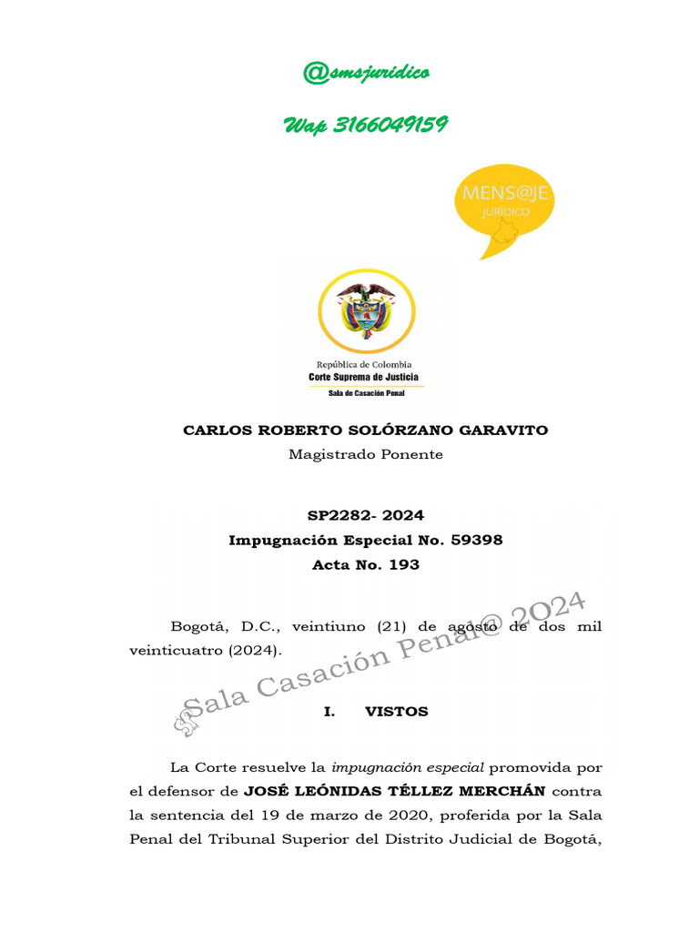 @smsjuridico Wap 3166049159: Carlos Roberto Solórzano Garavito | PDF | Judicaturas | Apelación
