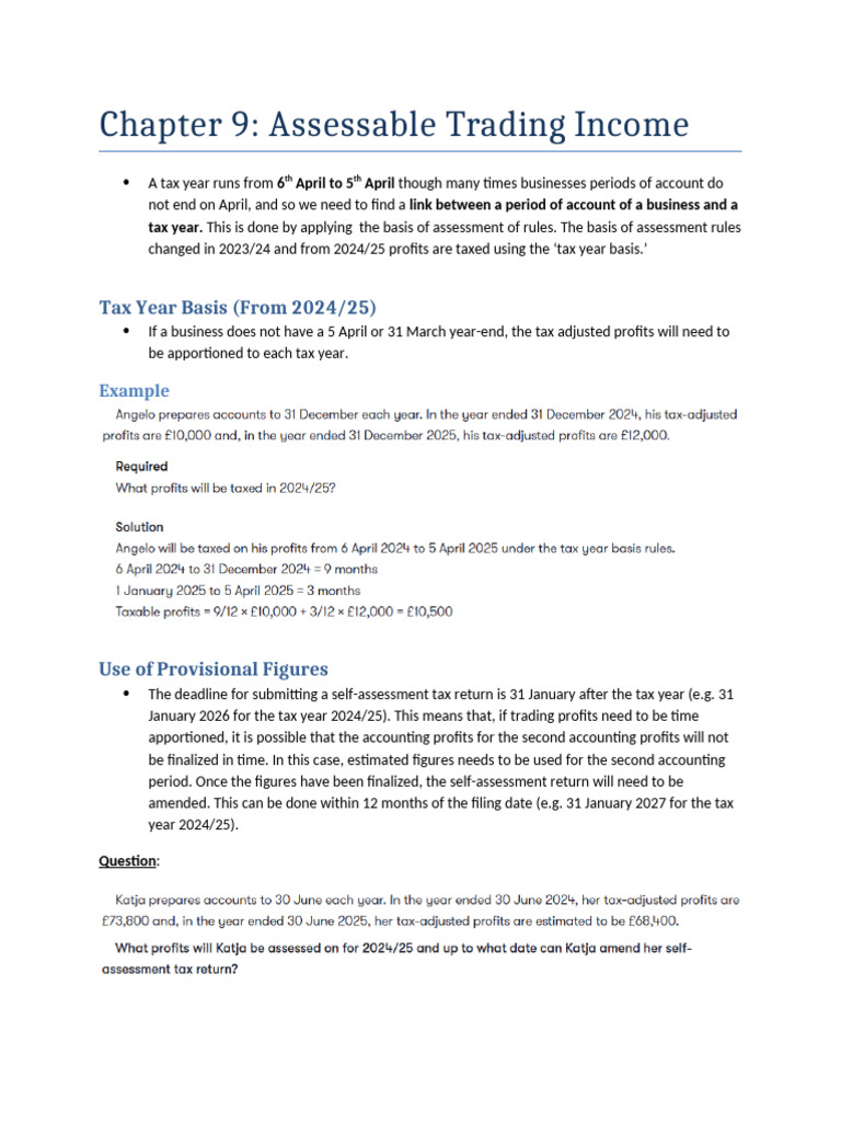 Understanding Trading Income Tax Rules | PDF