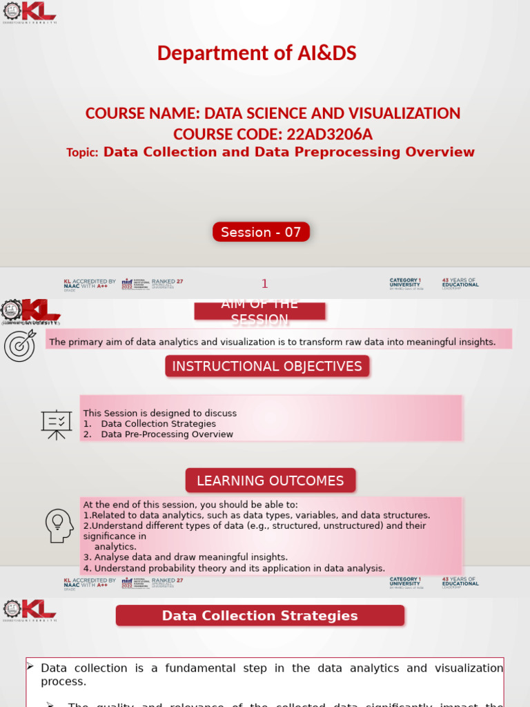 Data Collection & Preprocessing Guide | PDF | Data Analysis | Analytics