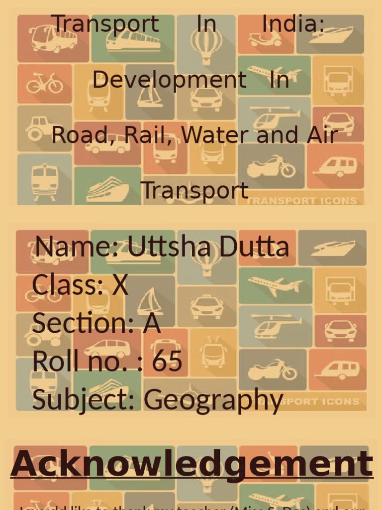 Transport Development in India Overview | PDF | Transport