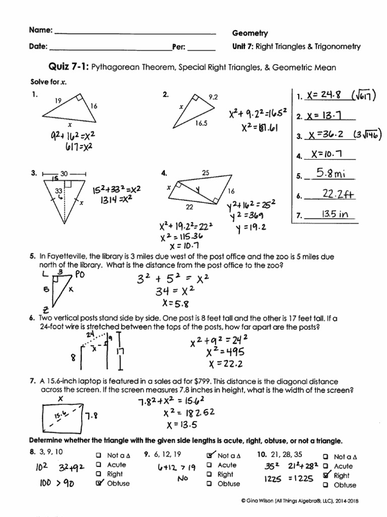 Review Trigonometry Answers | PDF