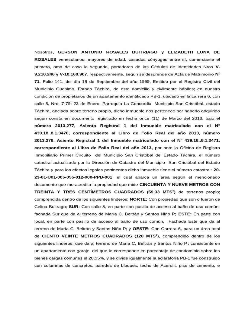 Usufructo Rosales | PDF