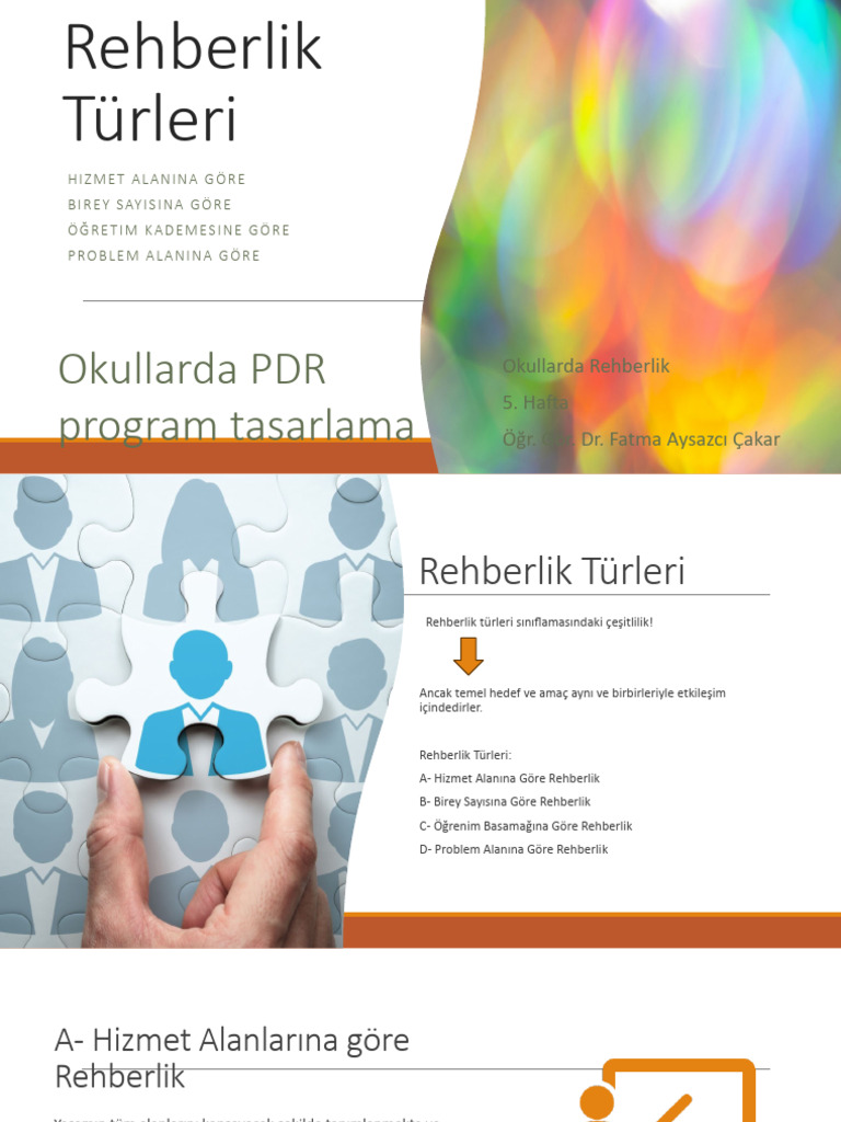 Okullarda Rehberlik 5. Hafta | PDF