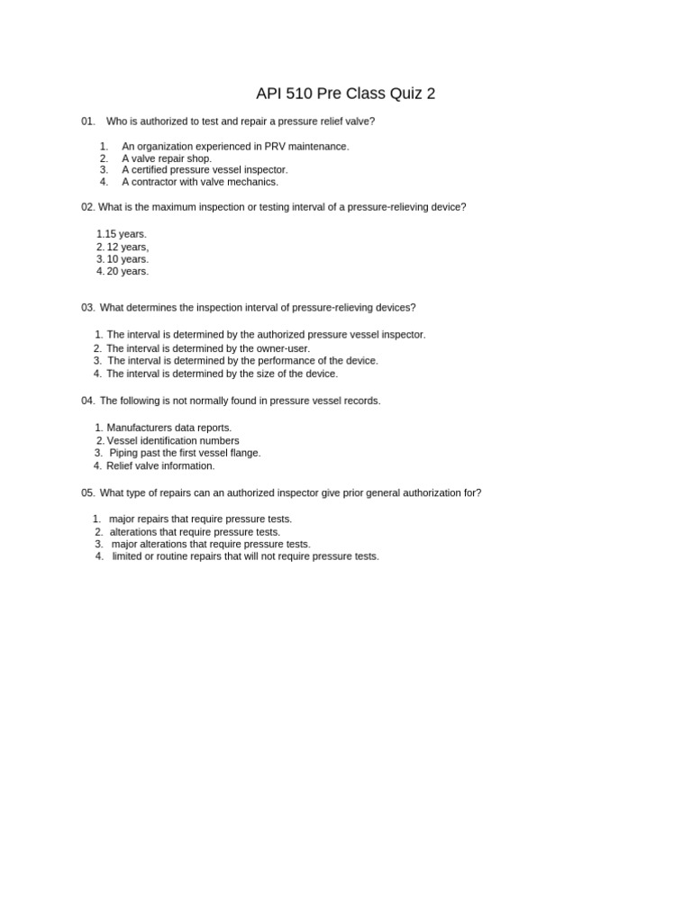 510 Pre Class Quiz 2 Student Edition | PDF