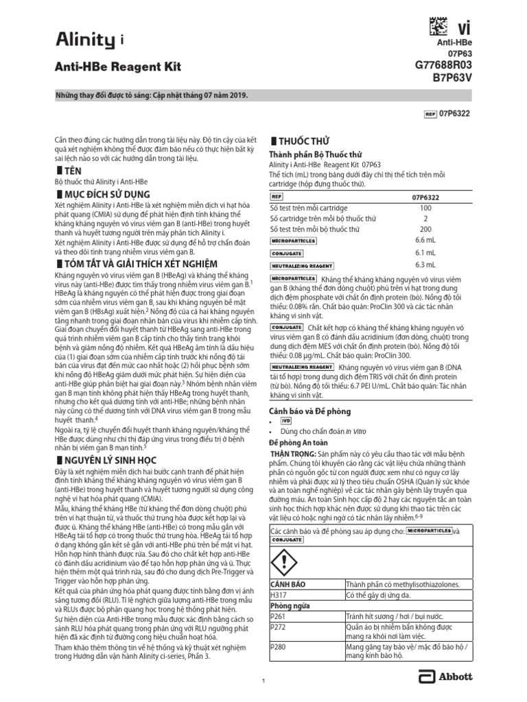 Anti HBE Assay | PDF
