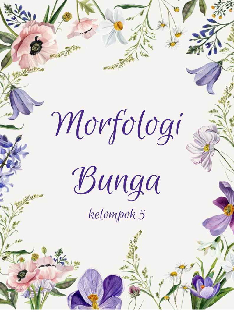 Booklet Morfologi Bunga Kelompok 5 - 11zon | PDF