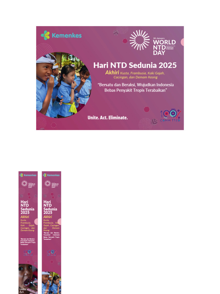 Backdrop NTDs Day 2025, Umbul2, Spanduk - Rev - Promkes | PDF