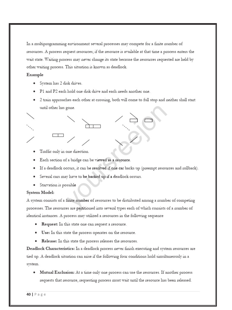 5.deadlock, Avoidance, Prevention | PDF