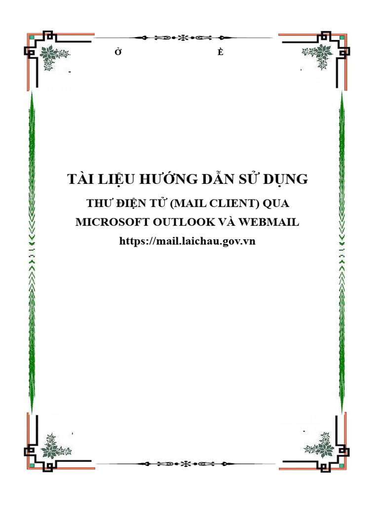 Huong Dan Su Dung Thu Dien Tu Tren Webmail Outlook | PDF