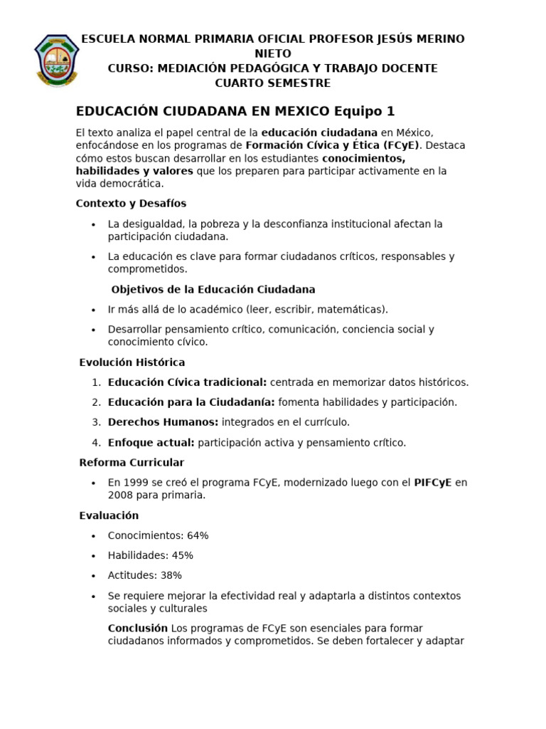 FCYE | PDF | Maestros | Pensamiento