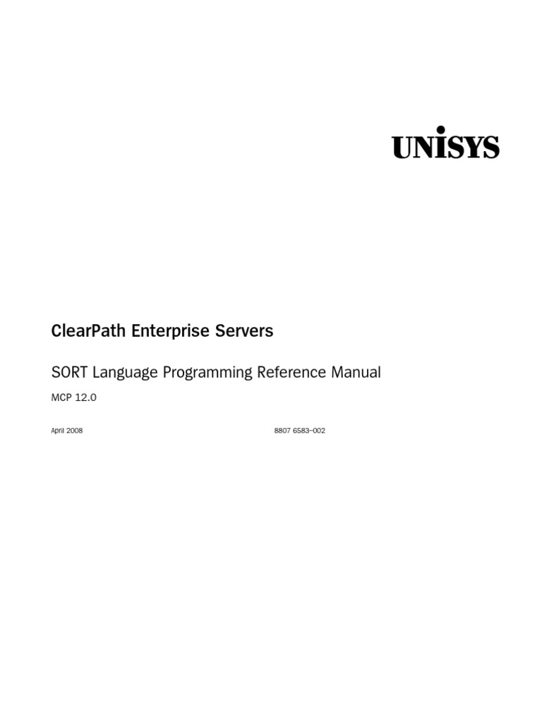 Unisys: Clearpath Enterprise Servers | PDF | Computer Program | Programming
