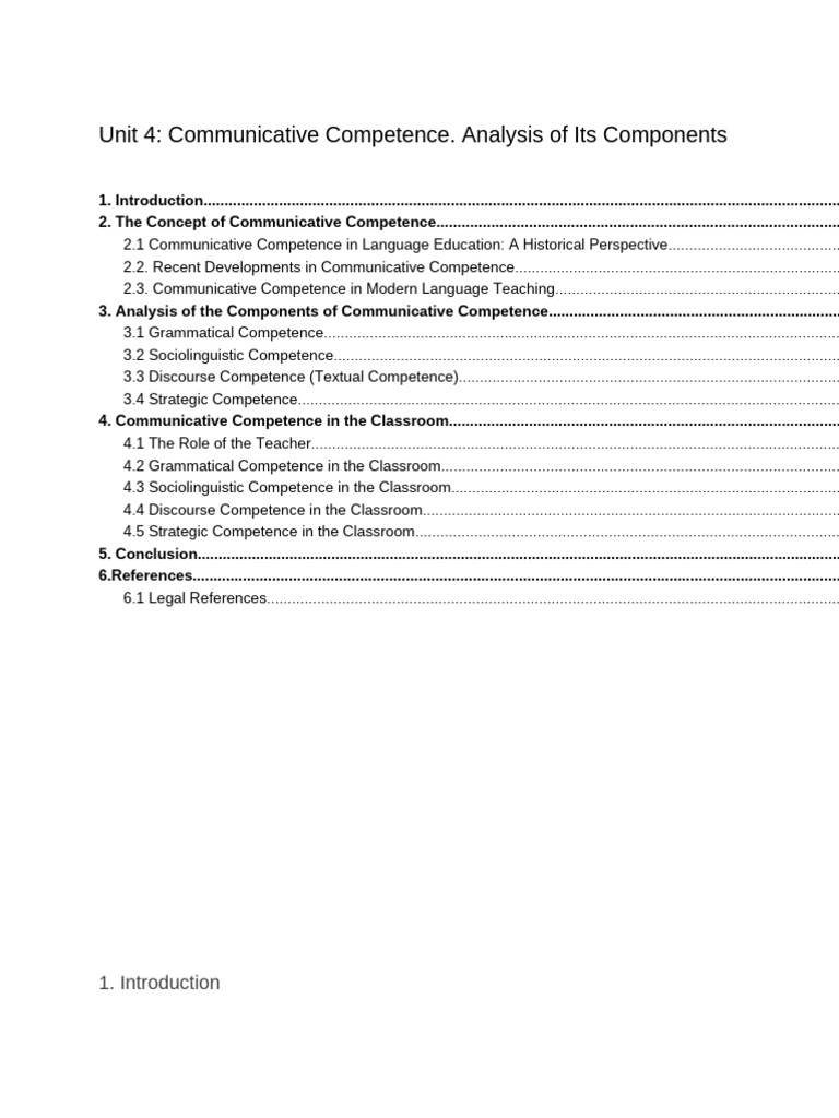 Unit 4 - Communicative Competence | PDF | Language Acquisition | Linguistics