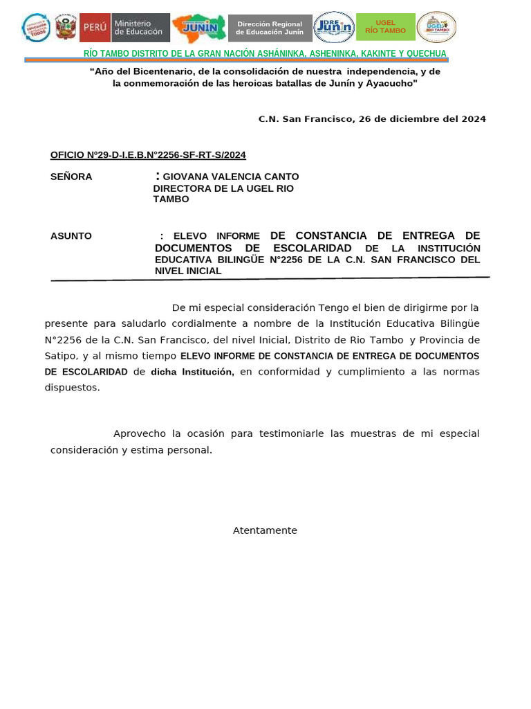 Constancias Cierre Chris | PDF