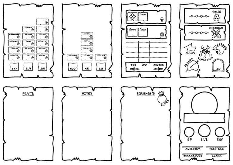 Minizine Pf2e Character Sheet | PDF