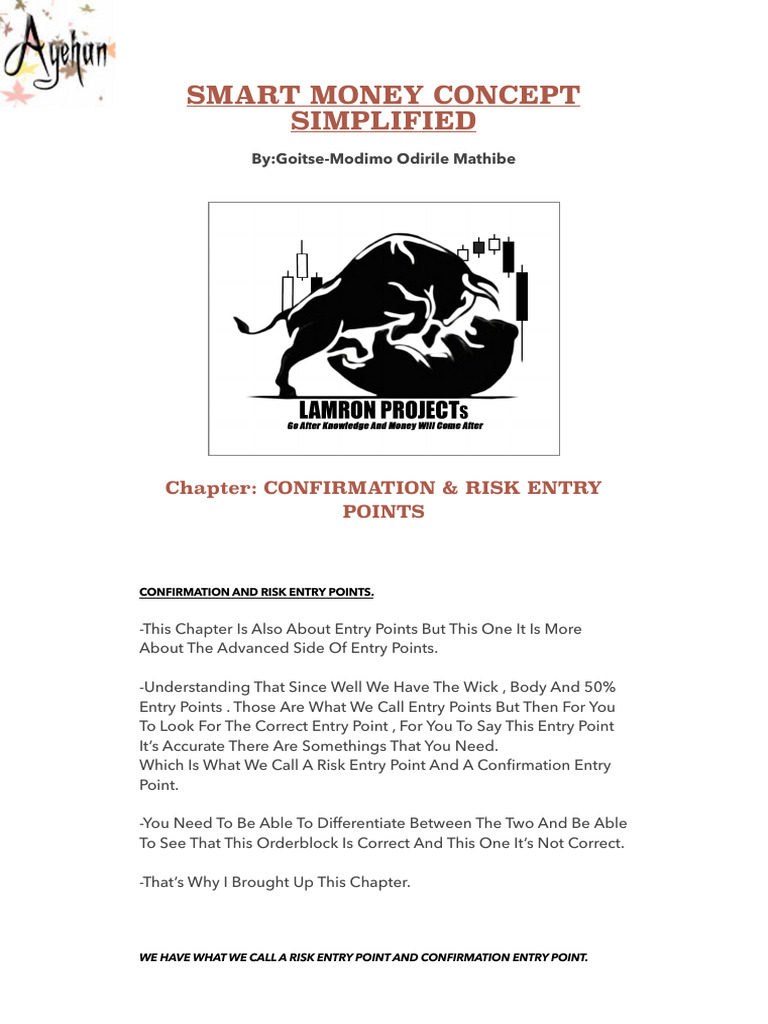 Confirmation and Risk Entry Points in Forex | PDF | Risk | Market Trend