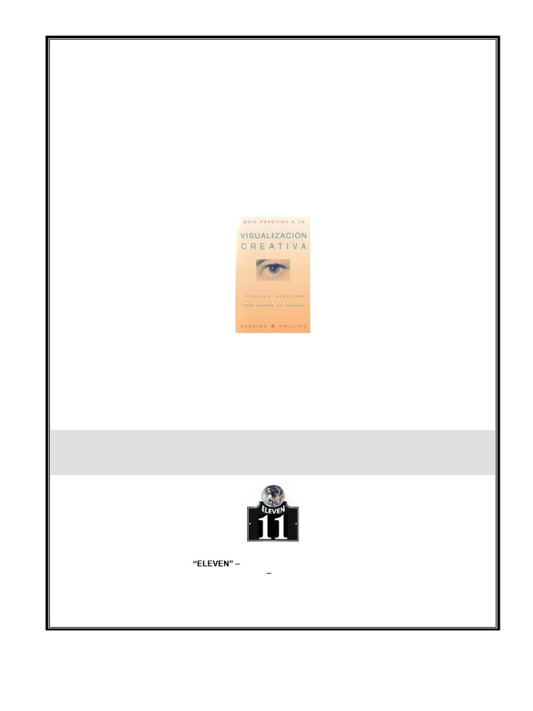 Visualizacion Creativa, Técnicas Efectivas Para Lograr Lo Deseado - Denning | PDF | Mente | Las ...