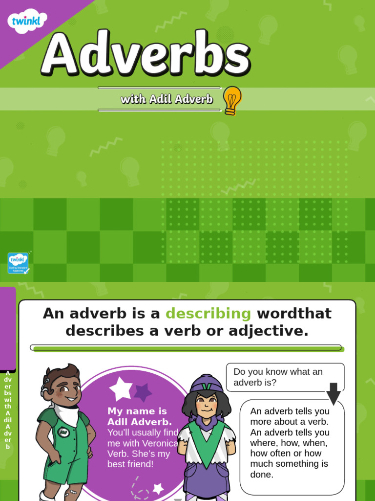 Understanding Adverbs with Adil | PDF | Adverb | Verb