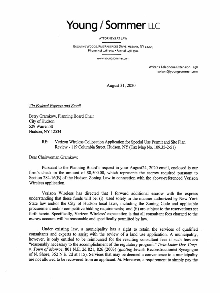 Consultant Escrow Letter 20200831 | PDF | Expense