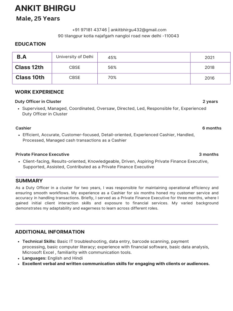 Ankit Resume | PDF