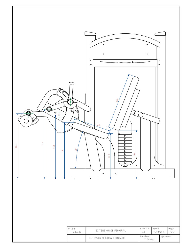 Extensión Femoral Sentado | PDF