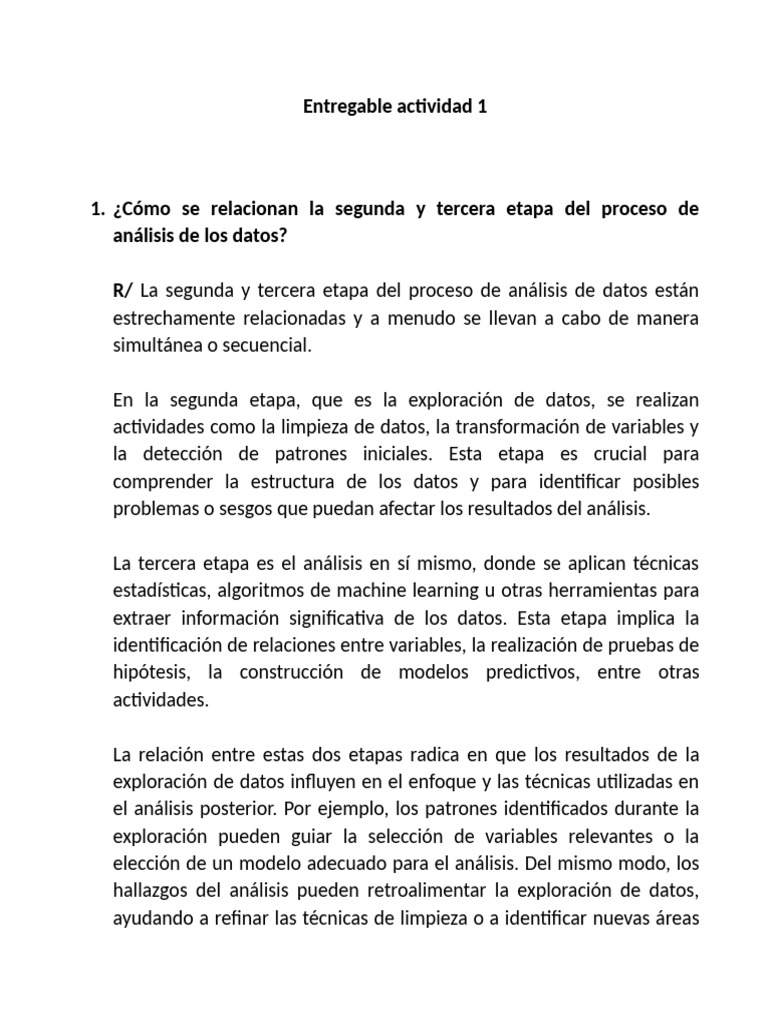 Entregable 1 - Big Data | PDF | Big Data | Datos