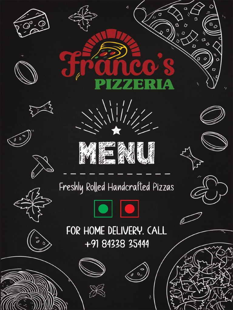 Franco's Pizzeria Menu Overview | PDF | Pizza | Capsicum