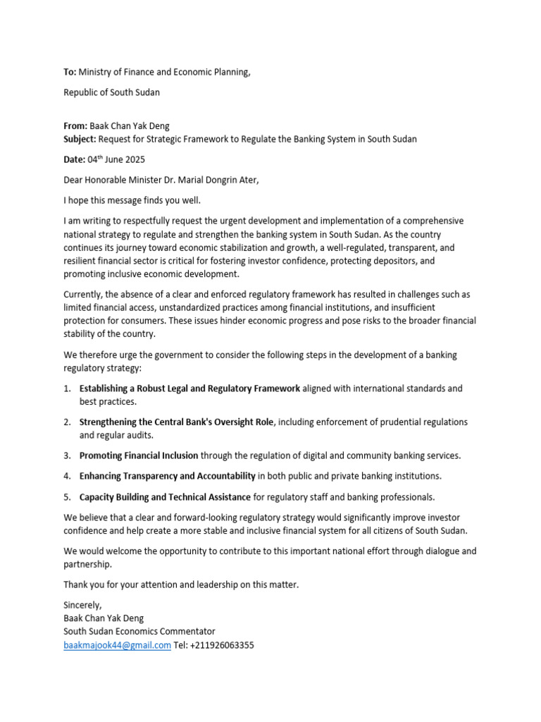 Letter To Government | PDF