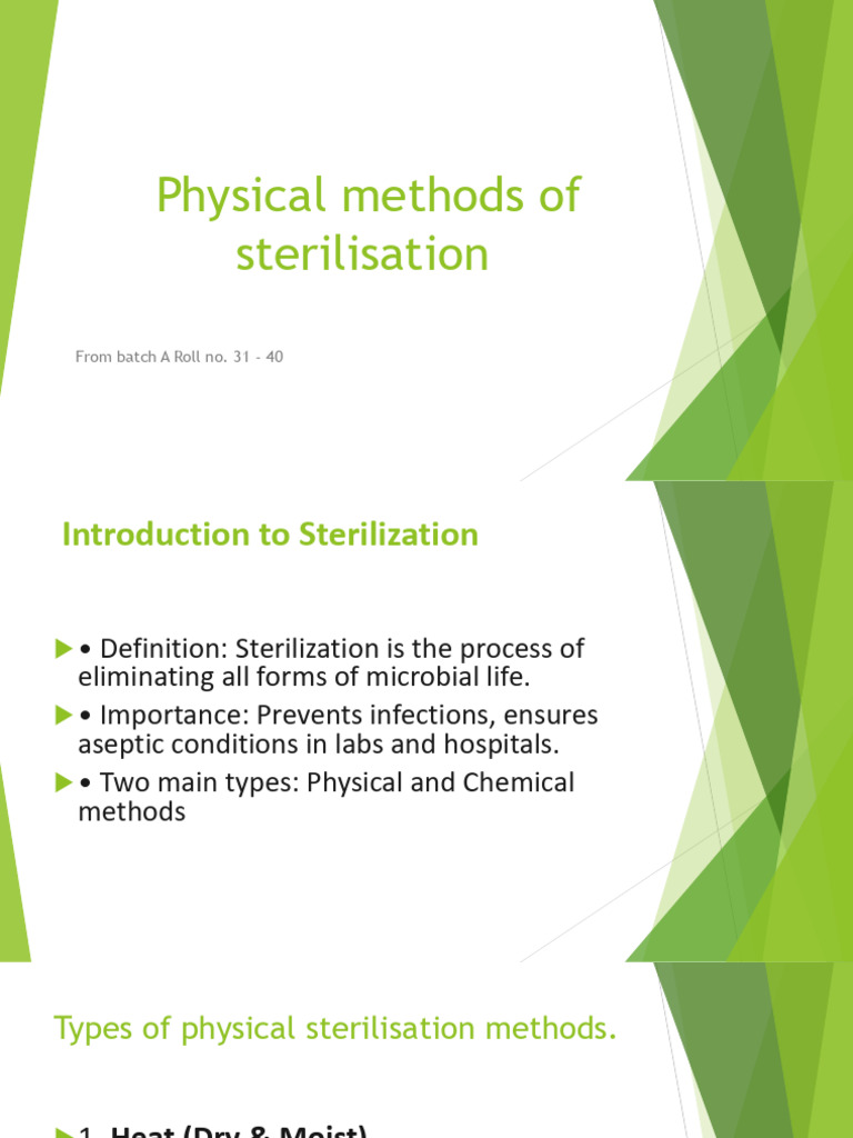 Presentation (4) Compressed Compressed | PDF | Sterilization (Microbiology) | Filtration