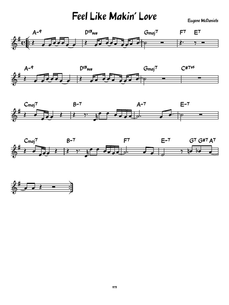 Feel Like Makin Love - Carol Rogers | PDF