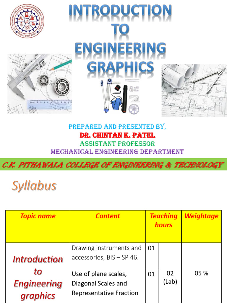1.introduction To Engineering Graphics - Class Note - EGD (BE01000061 ...