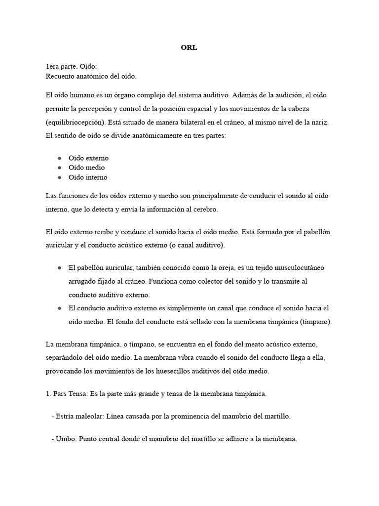 ORL | PDF | Nariz humana | Laringe