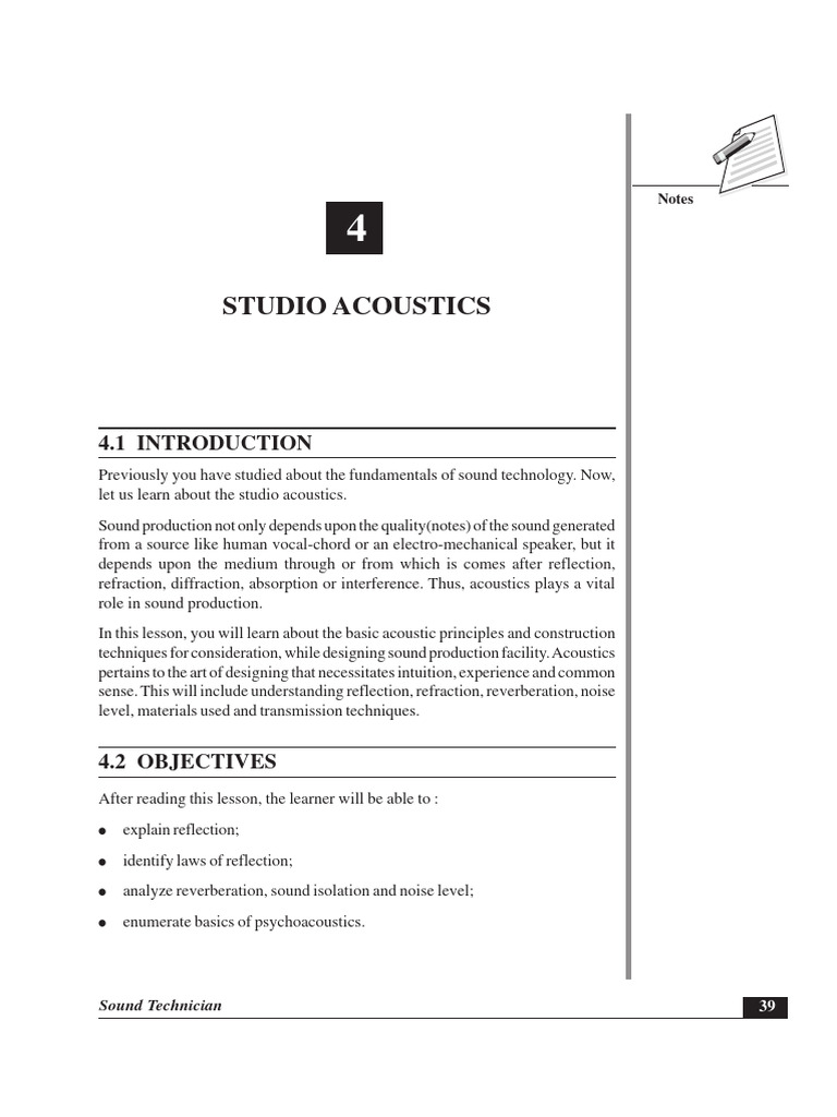 Understanding Studio Acoustics Basics | PDF | Sound | Refraction
