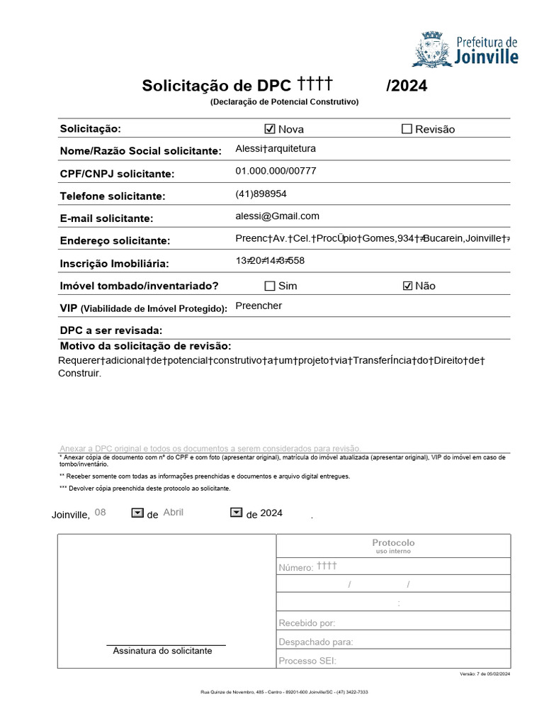 Formulário DPC | PDF | Informática